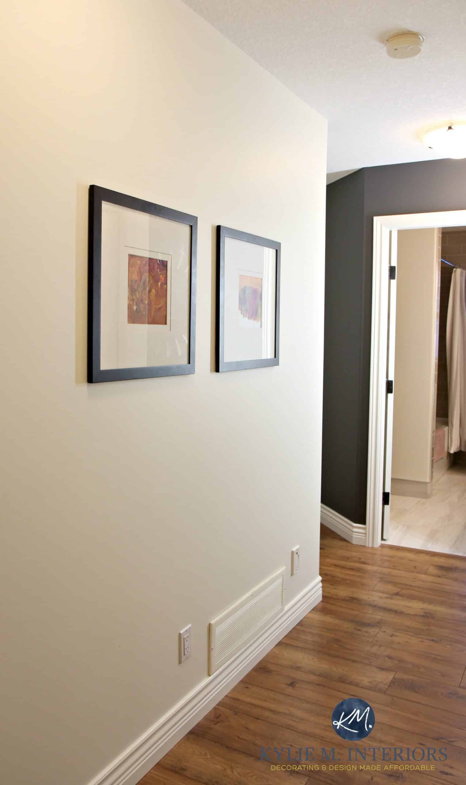 Sherwin Williams Creamy In A Dark Hallway With Benjamin Moore Gray Sherwin Williams Creamy In A Dark Hallway With Benjamin Moore Gray