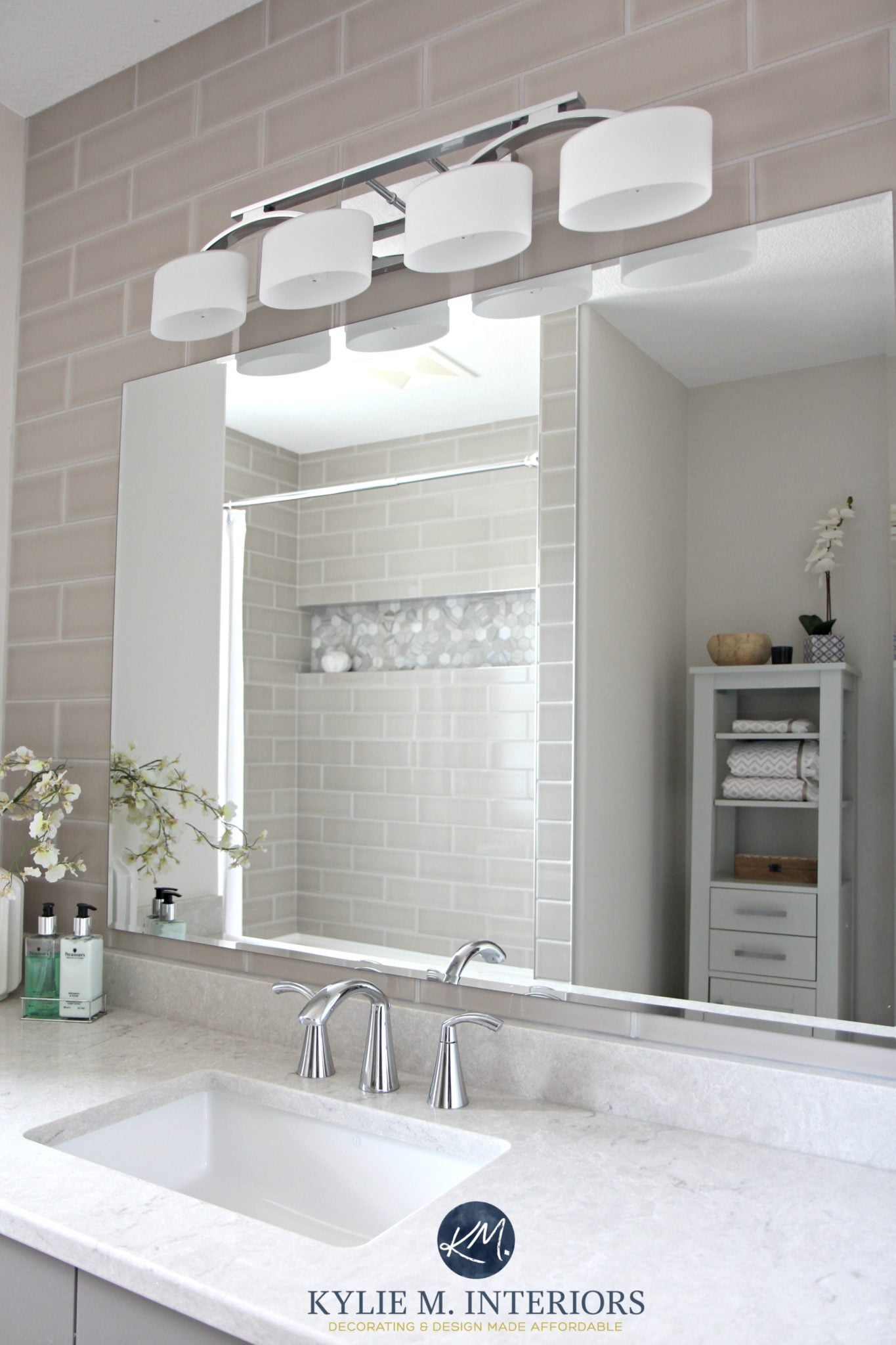 A Greige Bathroom Remodel: Subway Tile & More...