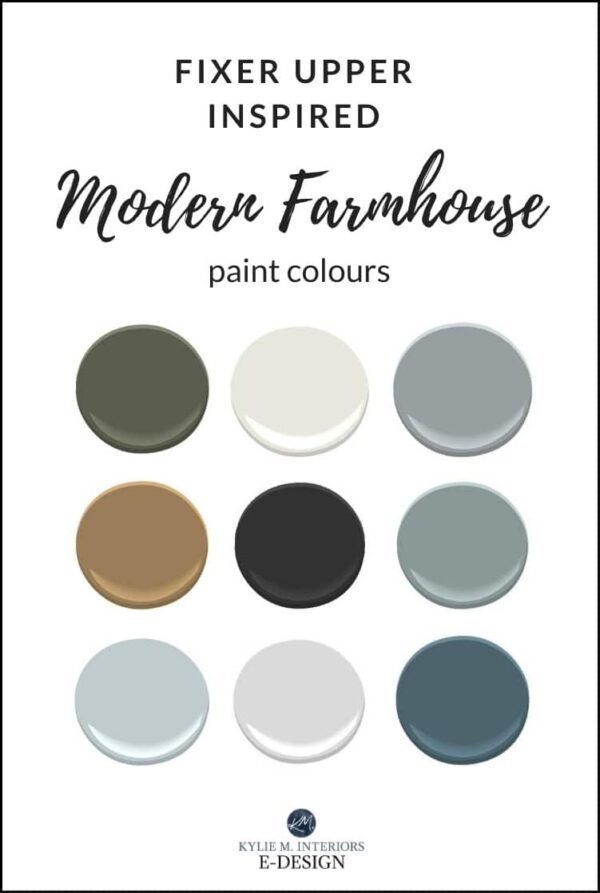 The Best Modern Farmhouse Paint Colours - Benjamin Moore - Kylie M ...