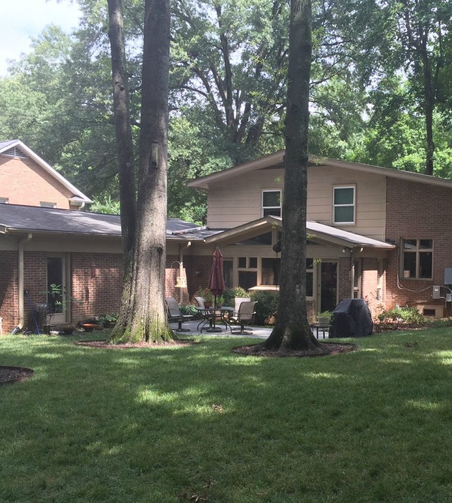 Split Level Exterior Makeover Brick