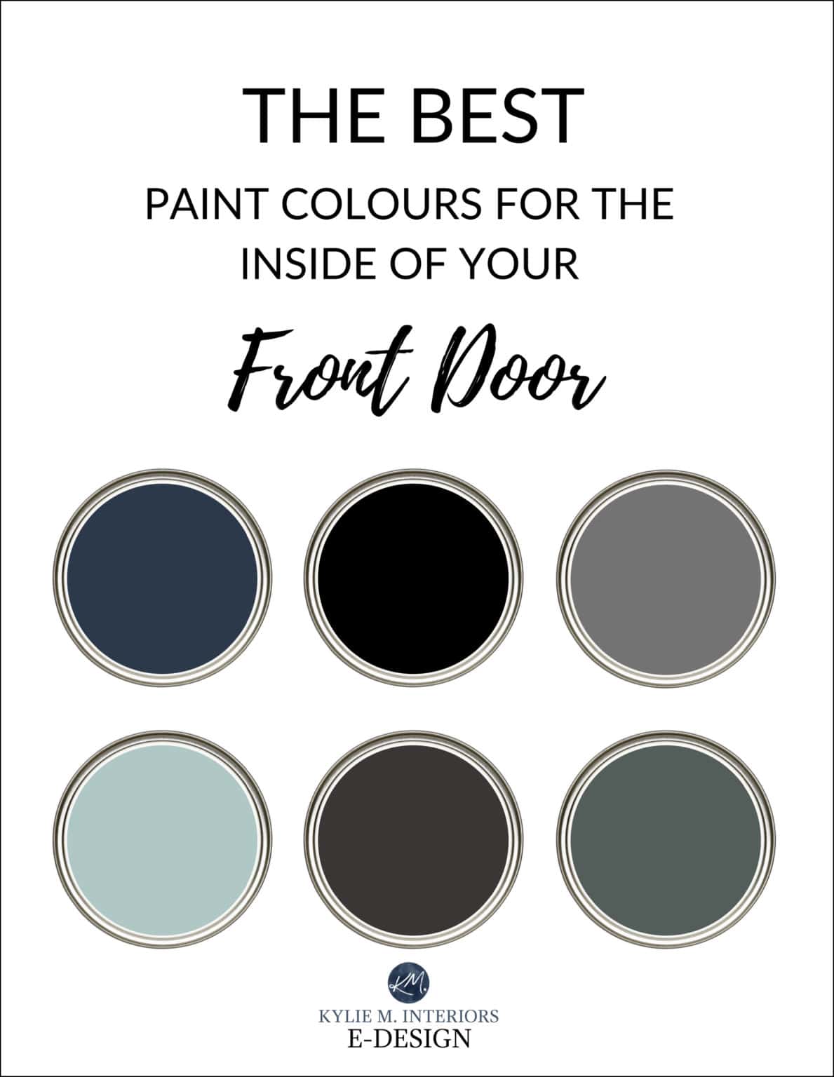 The Best Colors to Paint the Inside of Your Front Door - Kylie M Interiors