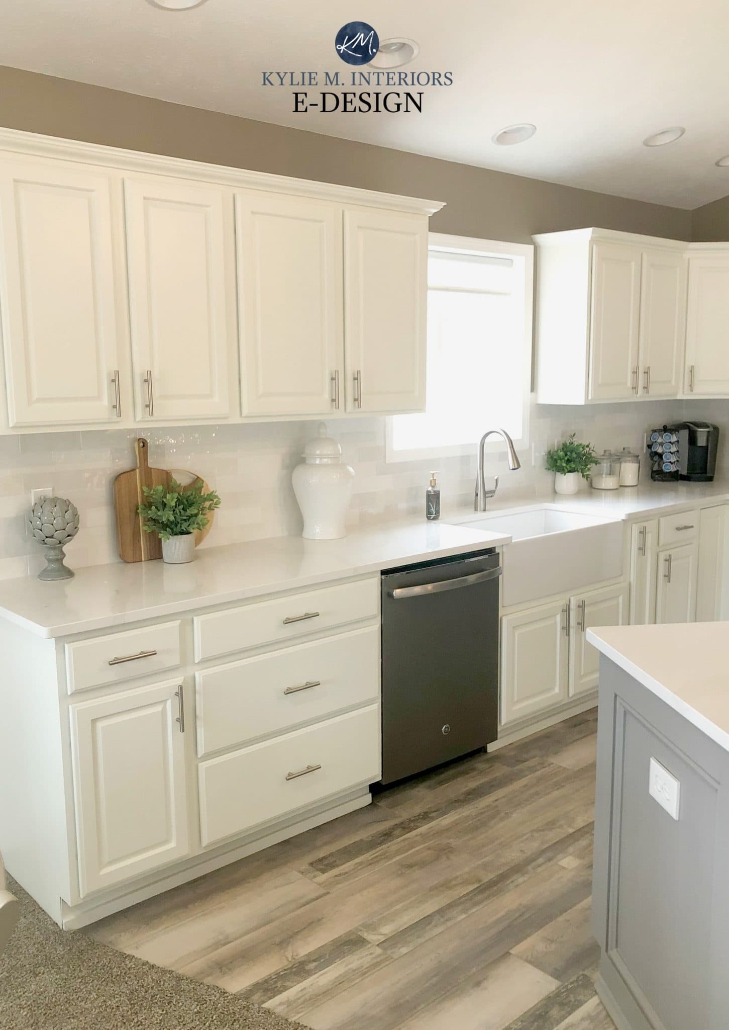Painted Maple Kitchen Cabinets Update With Benjamin Moore White Dove Painted Maple Kitchen Cabinets Update With Benjamin Moore White Dove