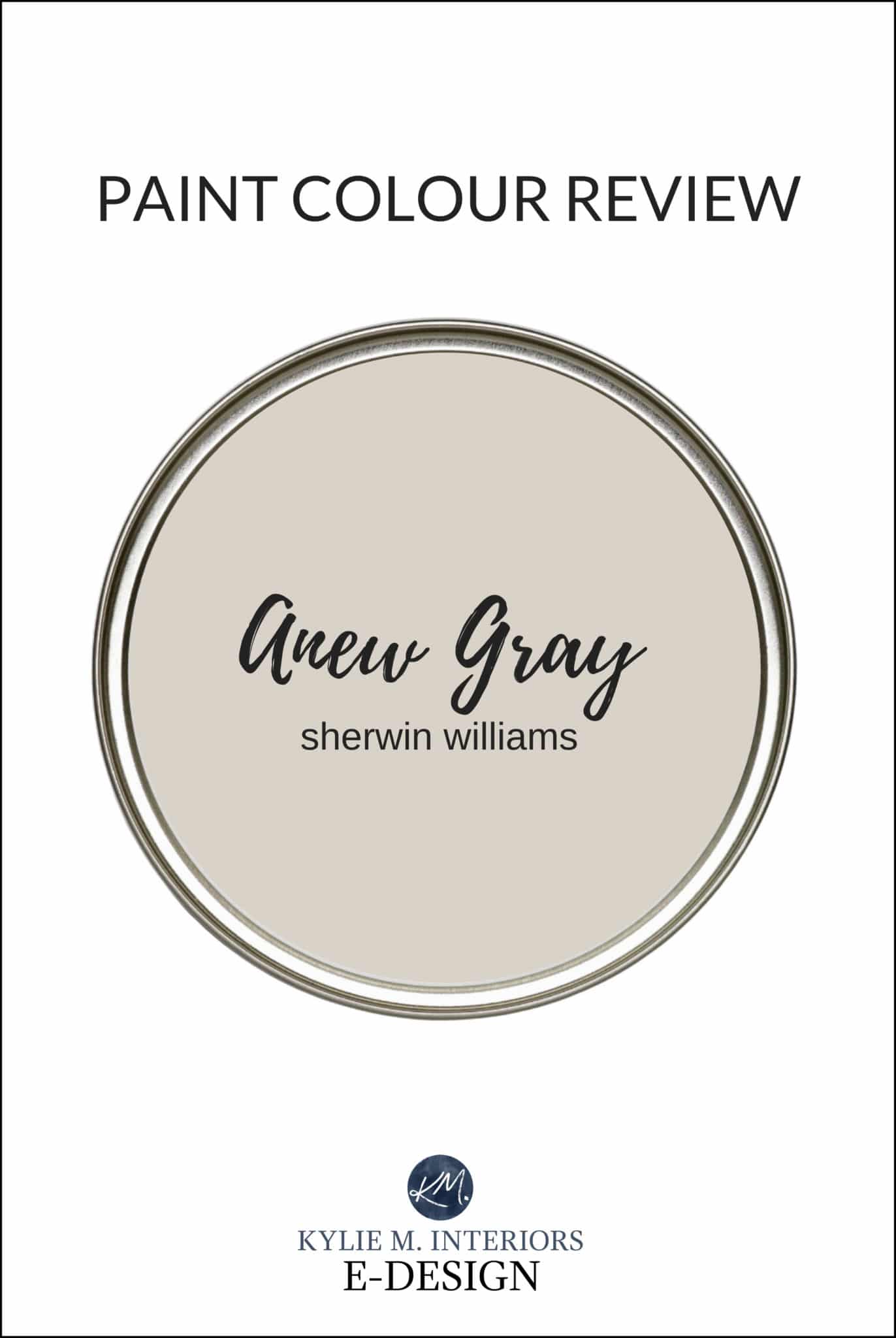Sherwin Williams Anew Gray SW 7030: Paint Color Review - Kylie M Interiors