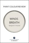 Benjamin Moore Wind's Breath OC-24: Paint Color Review - Kylie M Interiors