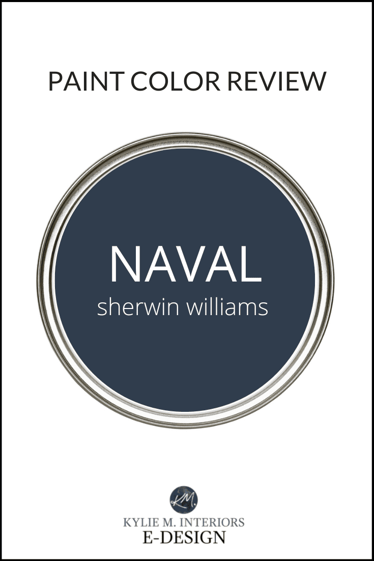 Sherwin Williams Naval 6244: Paint Color Review - Kylie M Interiors