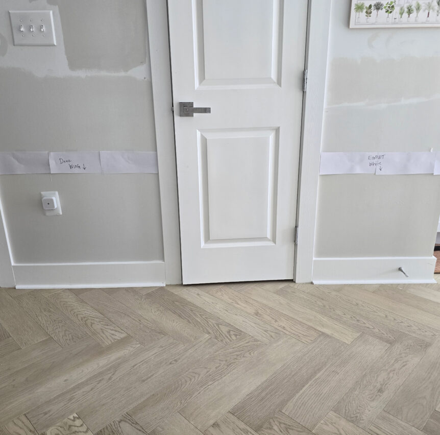 The Best White Paint Colors With Pink or Pickled Wood Stains