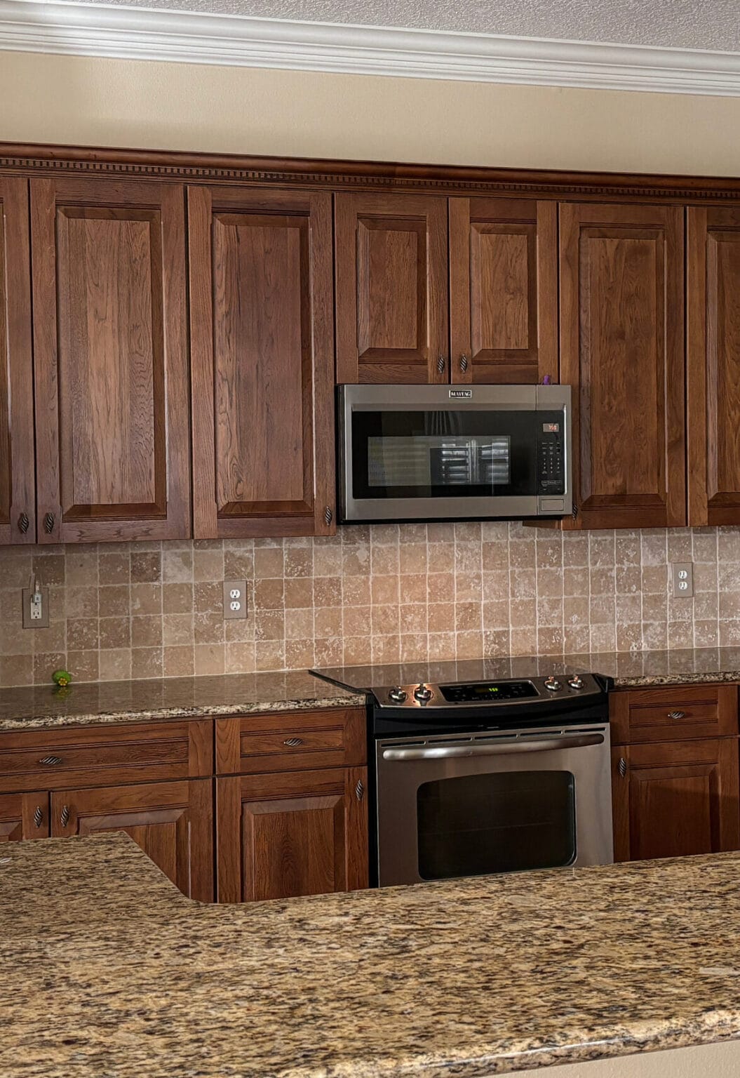 How to Update Golden or Honey Oak Cabinets Without Paint!