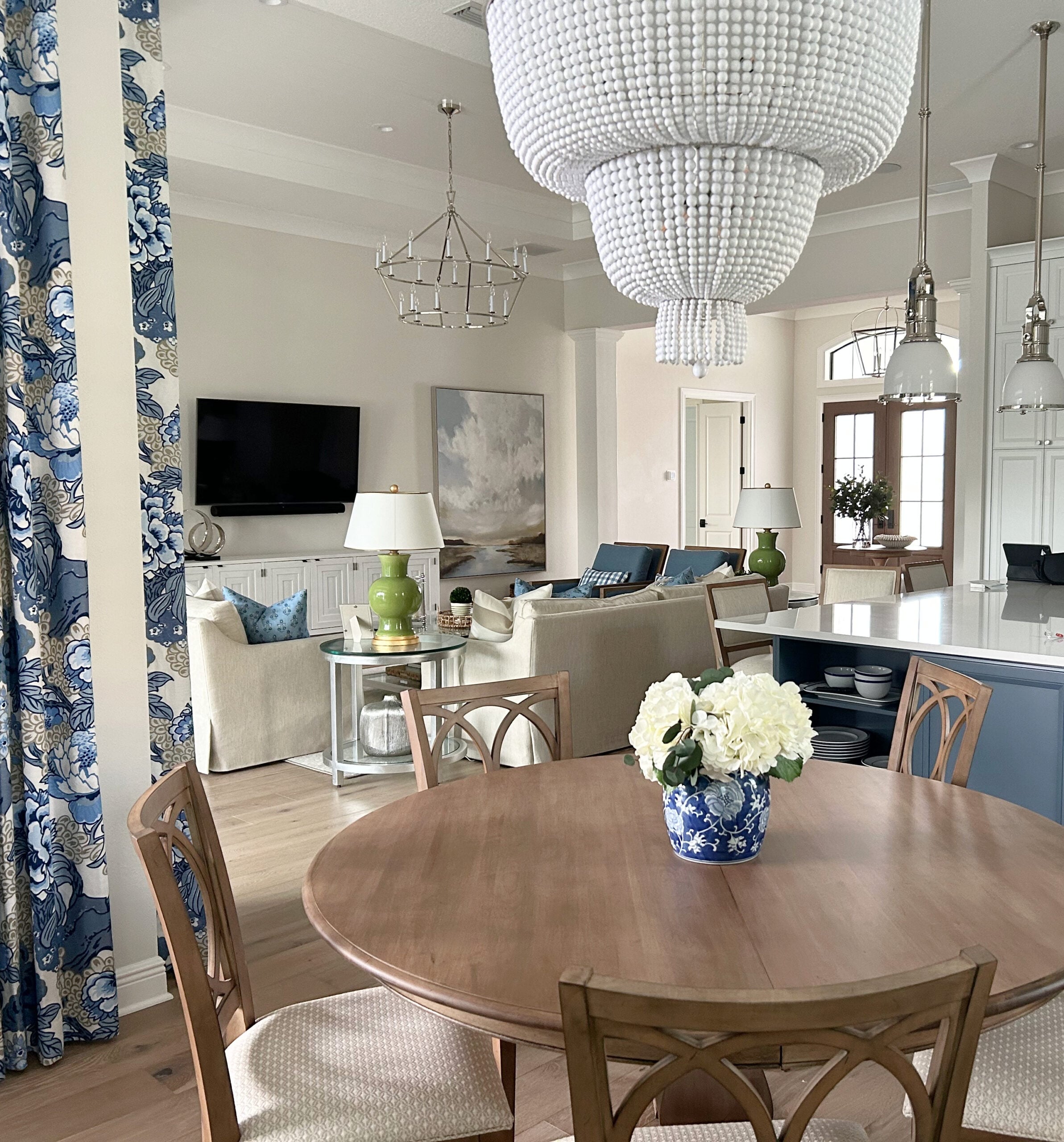 The Secret to Make High Ceilings Look Cozy: Trims, Beams, & Moldings