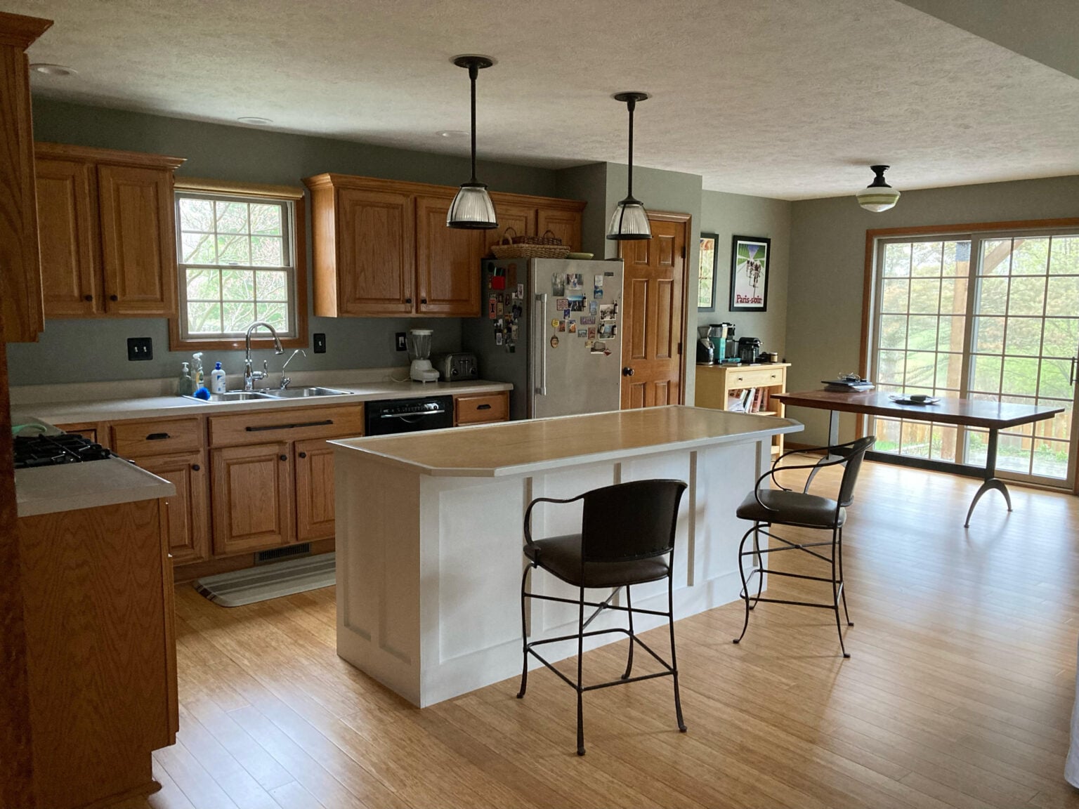Painted Wood Kitchen Cabinets: Before & After Photos